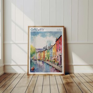 Galway Watercolor Art Print - Galway City Print - Ireland Europe Travel ...