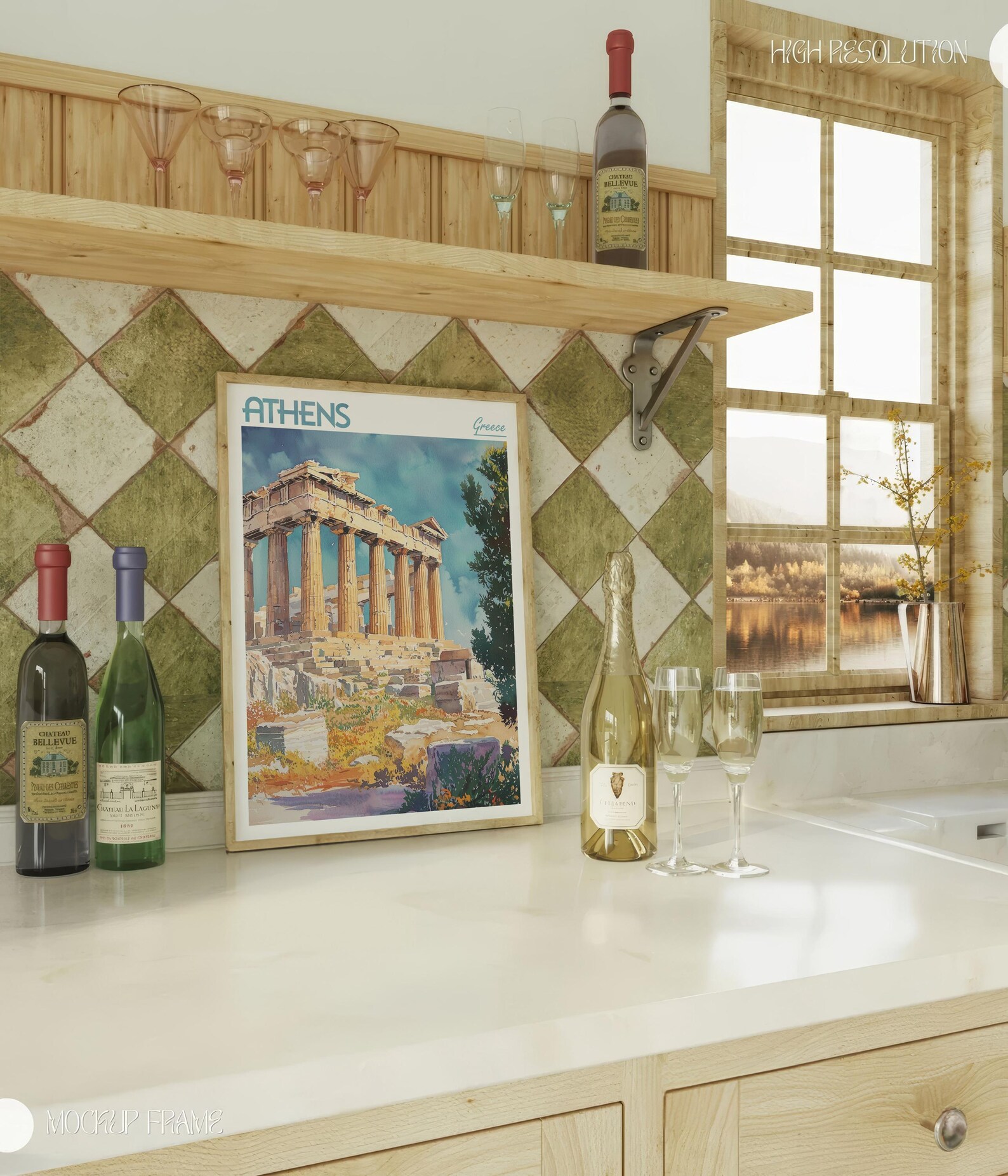 Athens Watercolor Poster - World Cities Wall Art - Europe Greece Travel ...