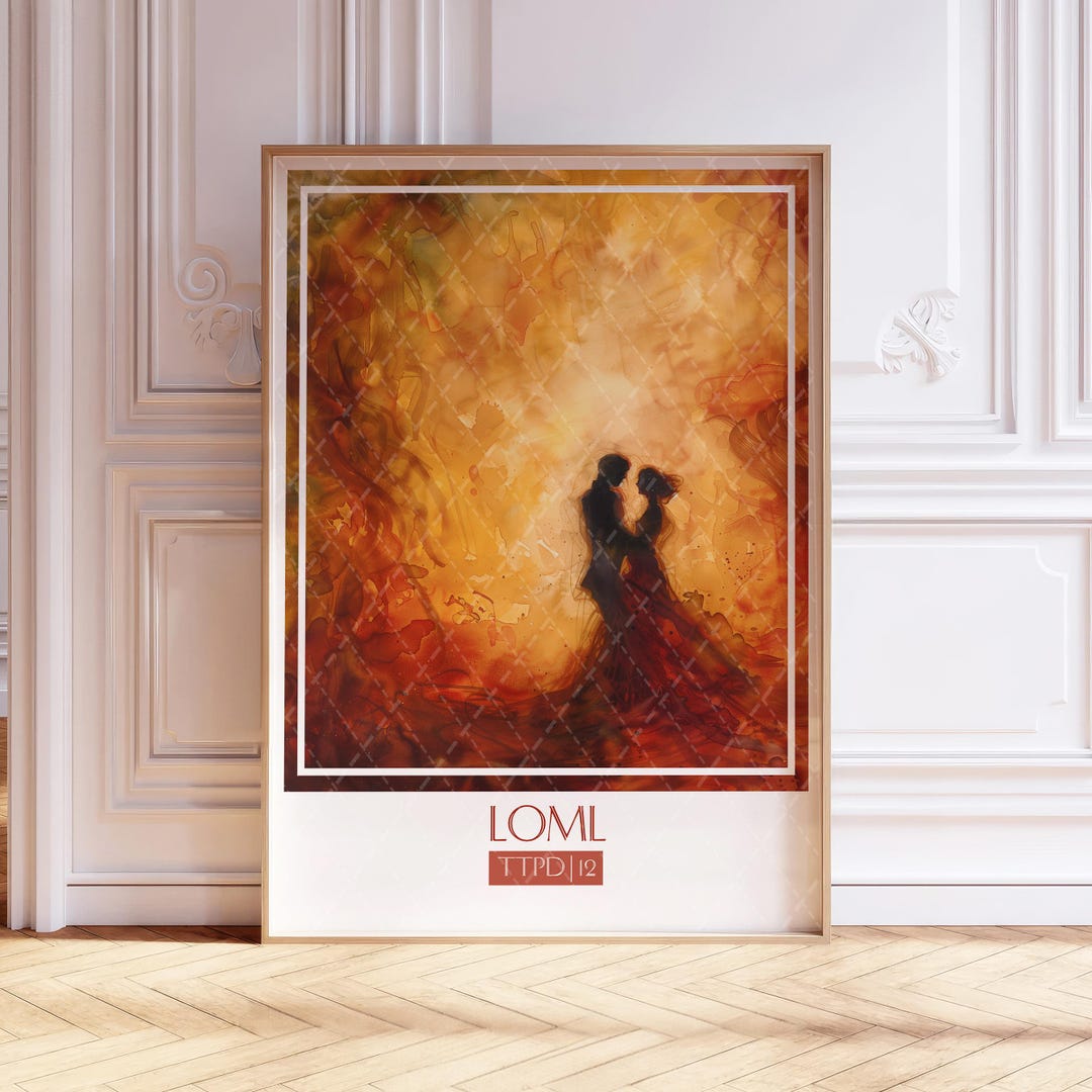 LOML TTPD Album Song Poster Watercolor Wall Art Subtle Song Print ...