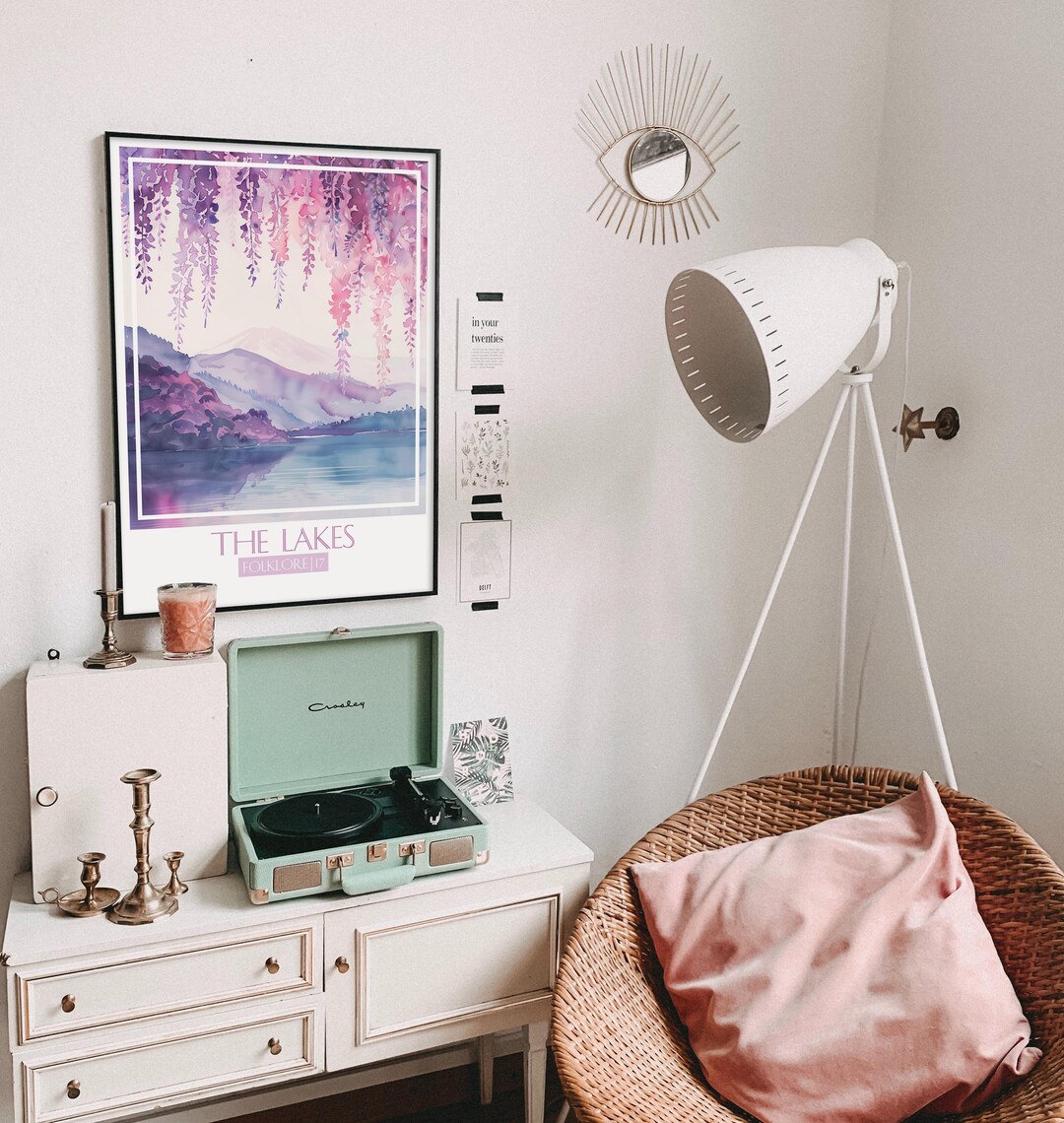 The Lakes Folklore Song Poster Watercolor Wall Art Subtle Song Print ...