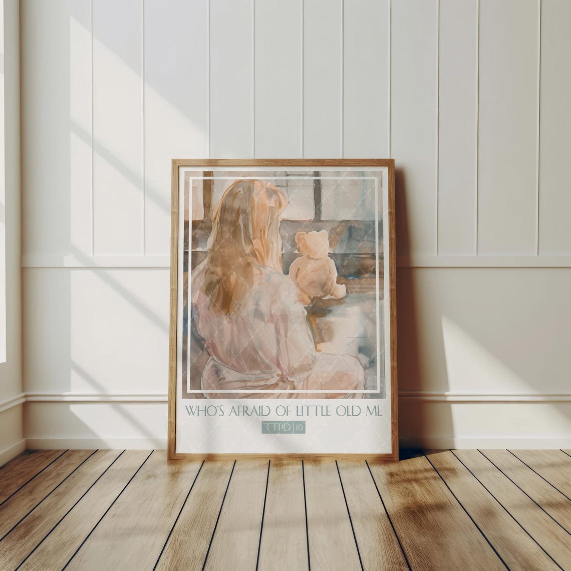 Who's Afraid of Little Old Me Song Poster Watercolor Wall Art ...