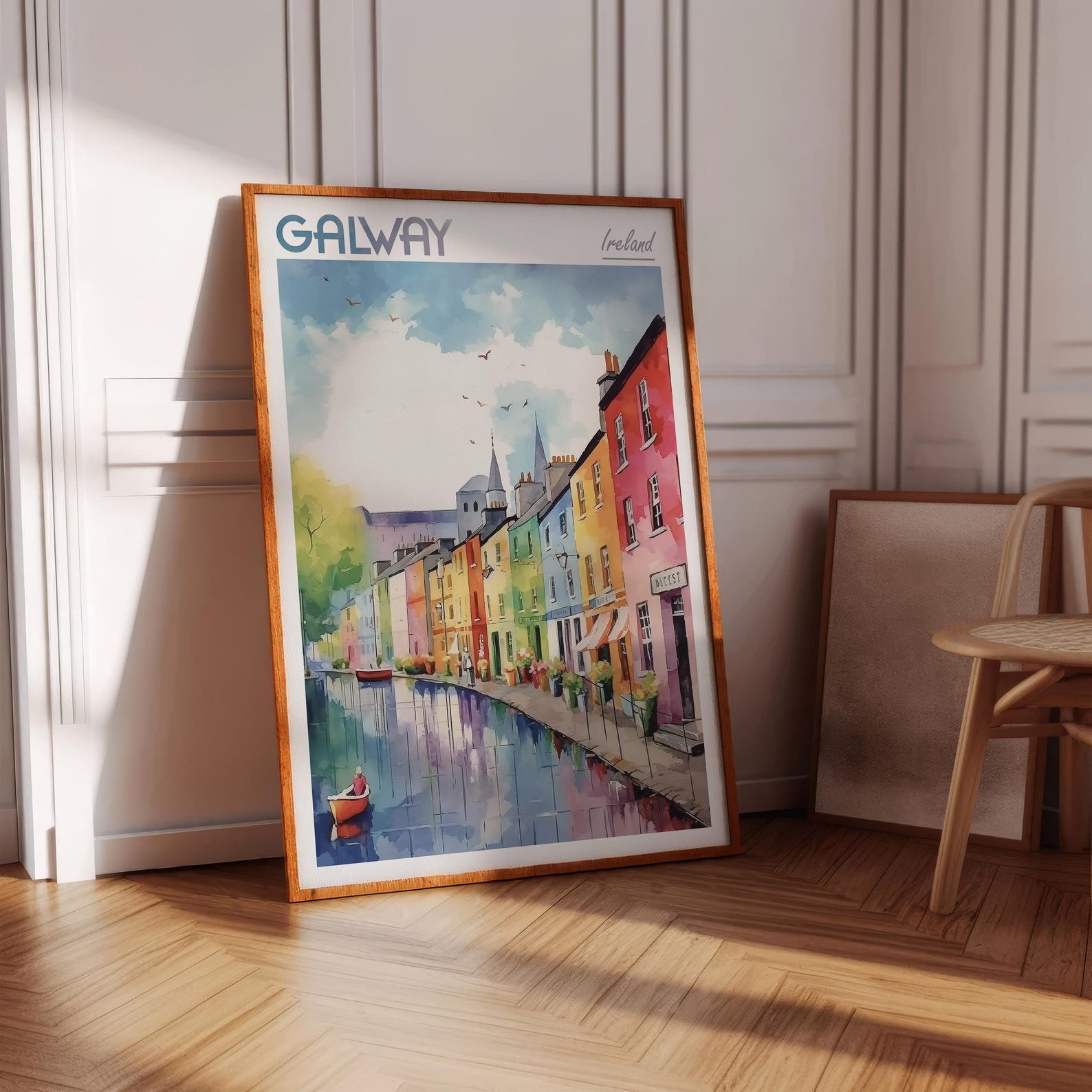 Galway Watercolor Art Print - Galway City Print - Ireland Europe Travel ...