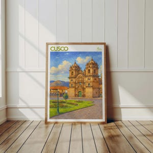 Cusco City Watercolor Art Print: Peru Travel Poster (digital Download ...
