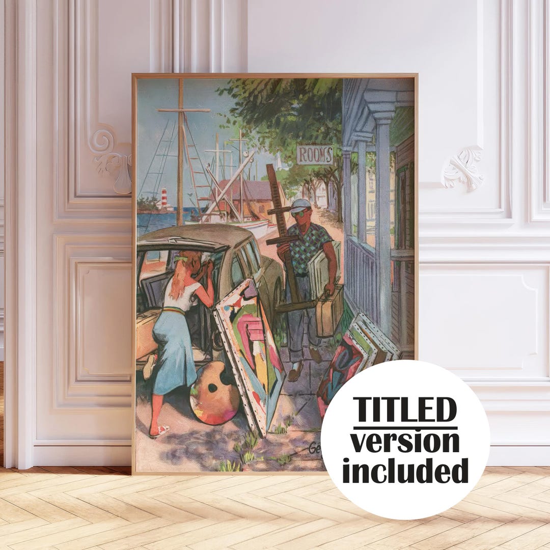 1958 Magazine Cover Print: Trendy Retro Wall Art (digital Download ...