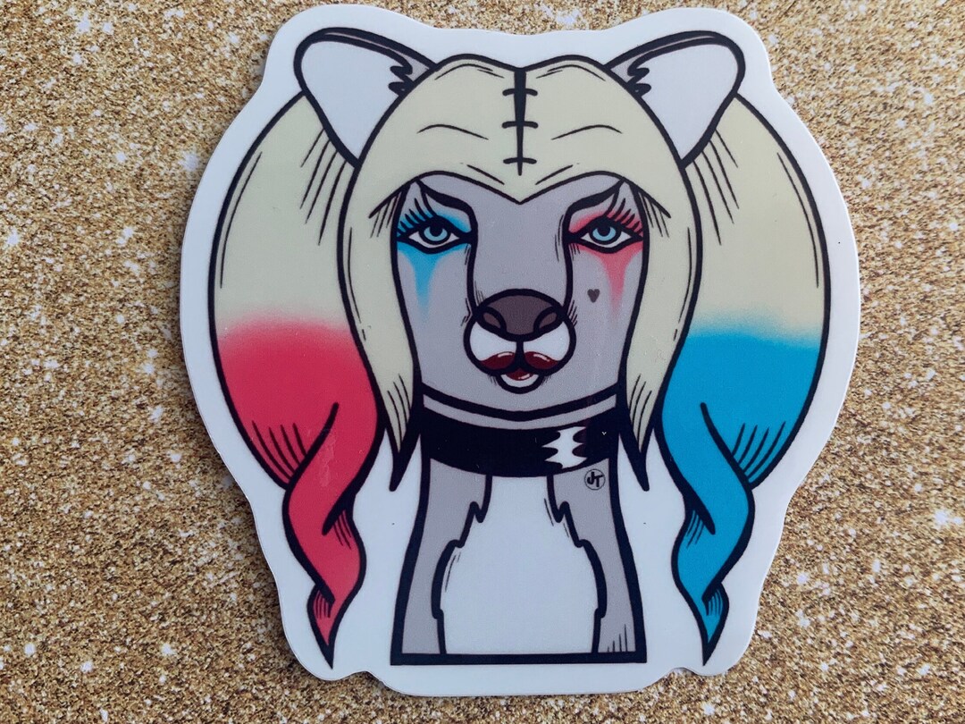 Harley Quinn Kangaroo Vinyl Sticker: Rosita quiny the Roo Cm 7.2 X 7 ...