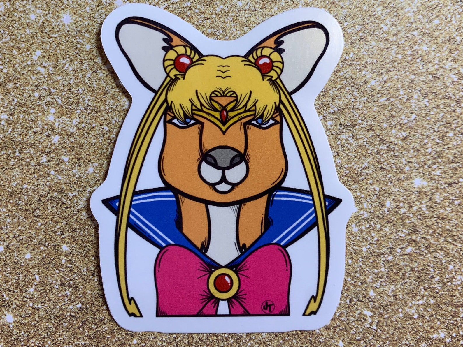 Sailor Moon Kangaroo Vinyl Sticker: Rosita the Roo 6cm X 7.5cm - Etsy