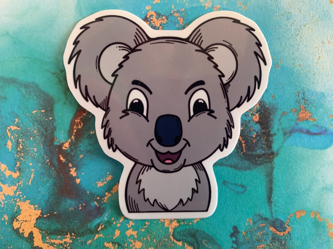 Quirky Koala Vinyl Sticker: Kenny the Koala | 6.1cm X 6.5cm - Etsy