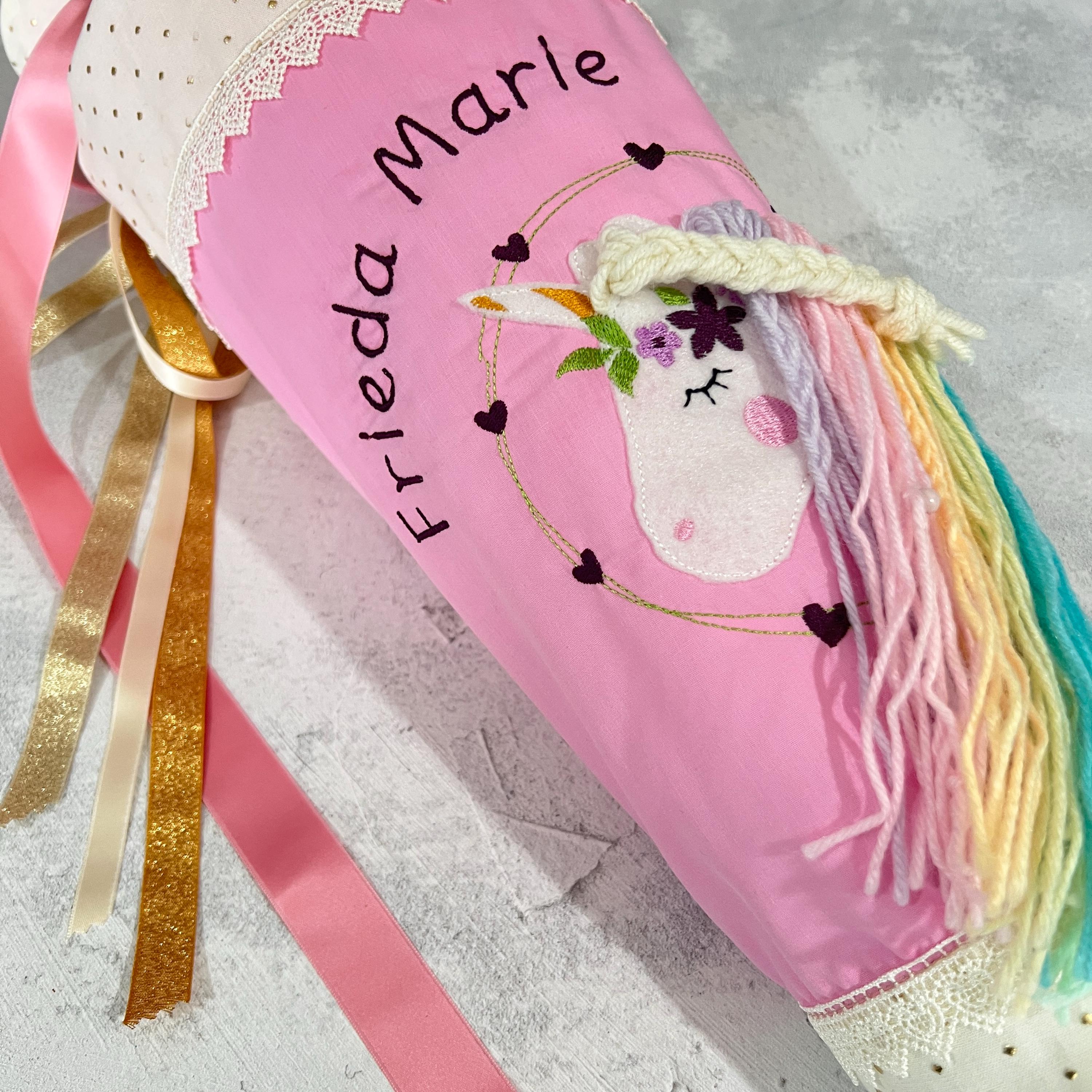 German School Cone | Rainbow Unicorn | 28inch | Schultüte | Zuckertüte ...