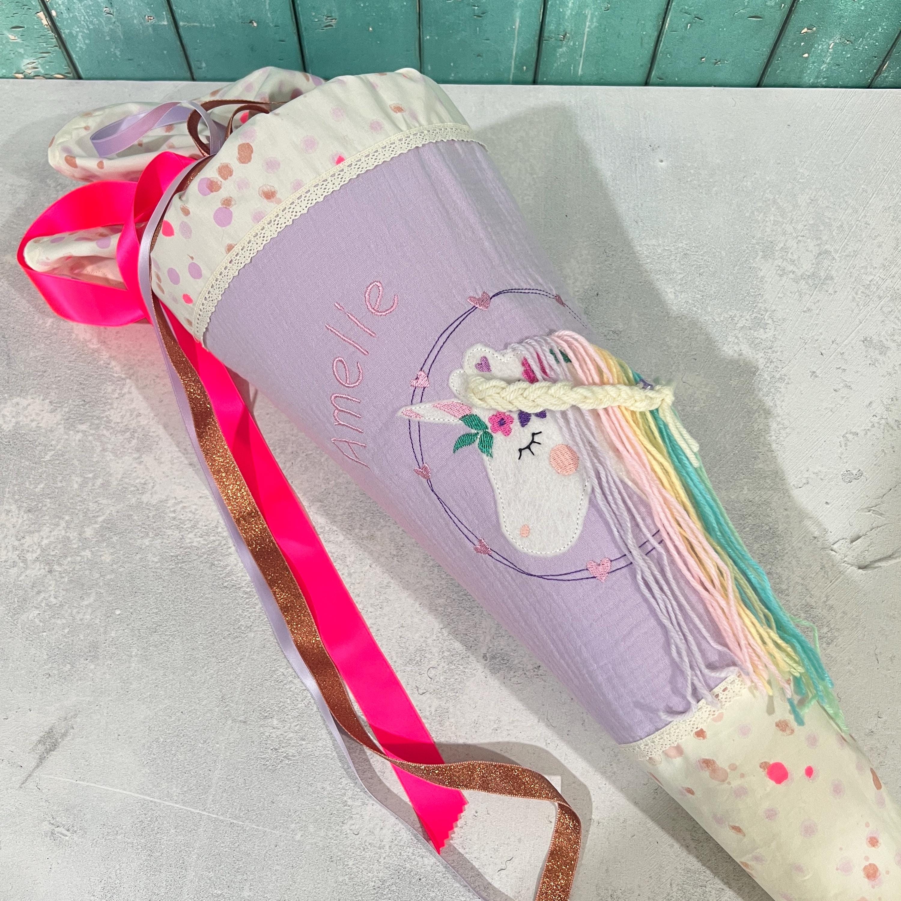 German School Cone | Rainbow Unicorn | 28inch | Schultüte | Zuckertüte ...