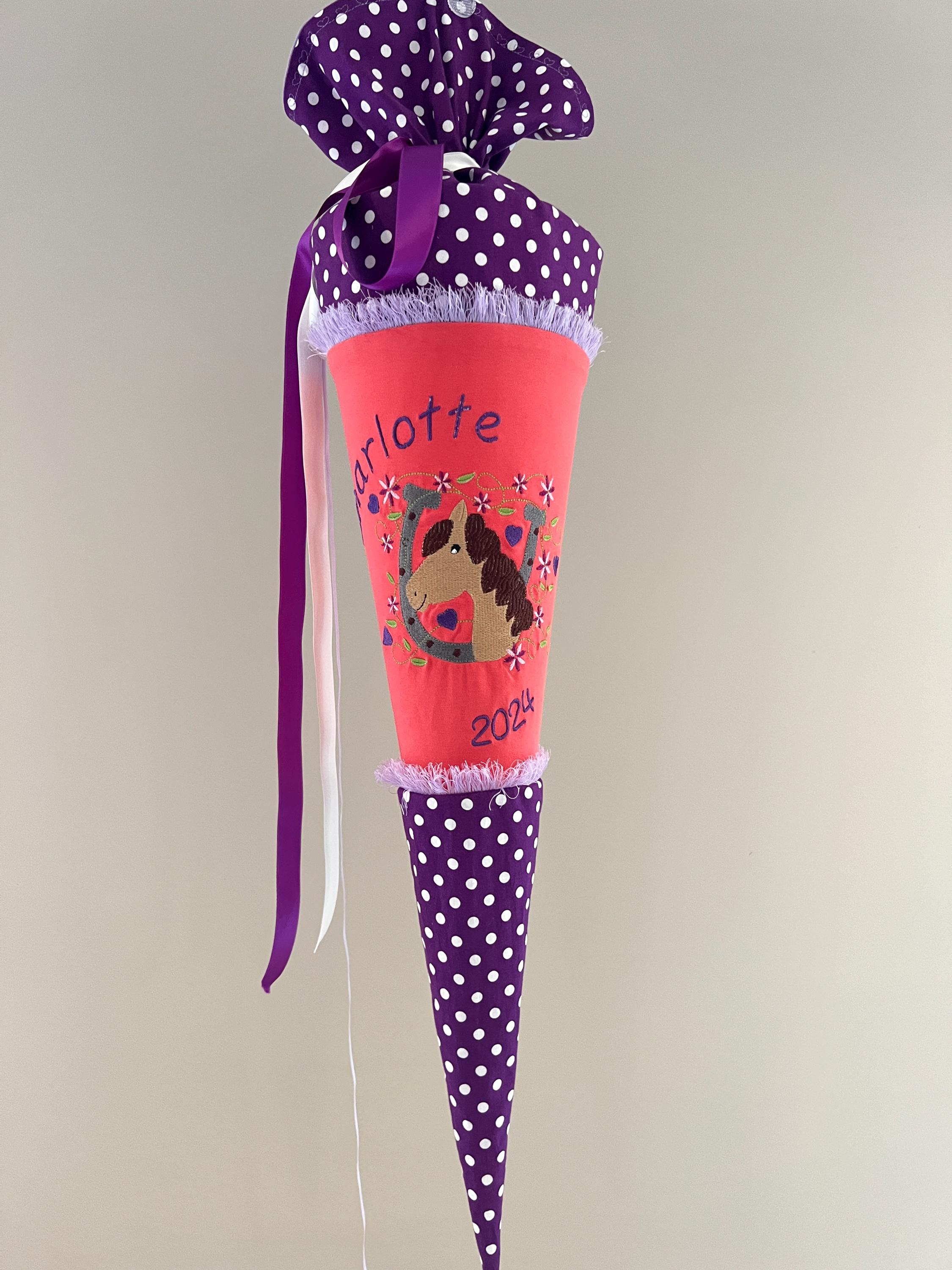German School Cone | Horseshoe | 28inch | Schultüte | Zuckertüte ...