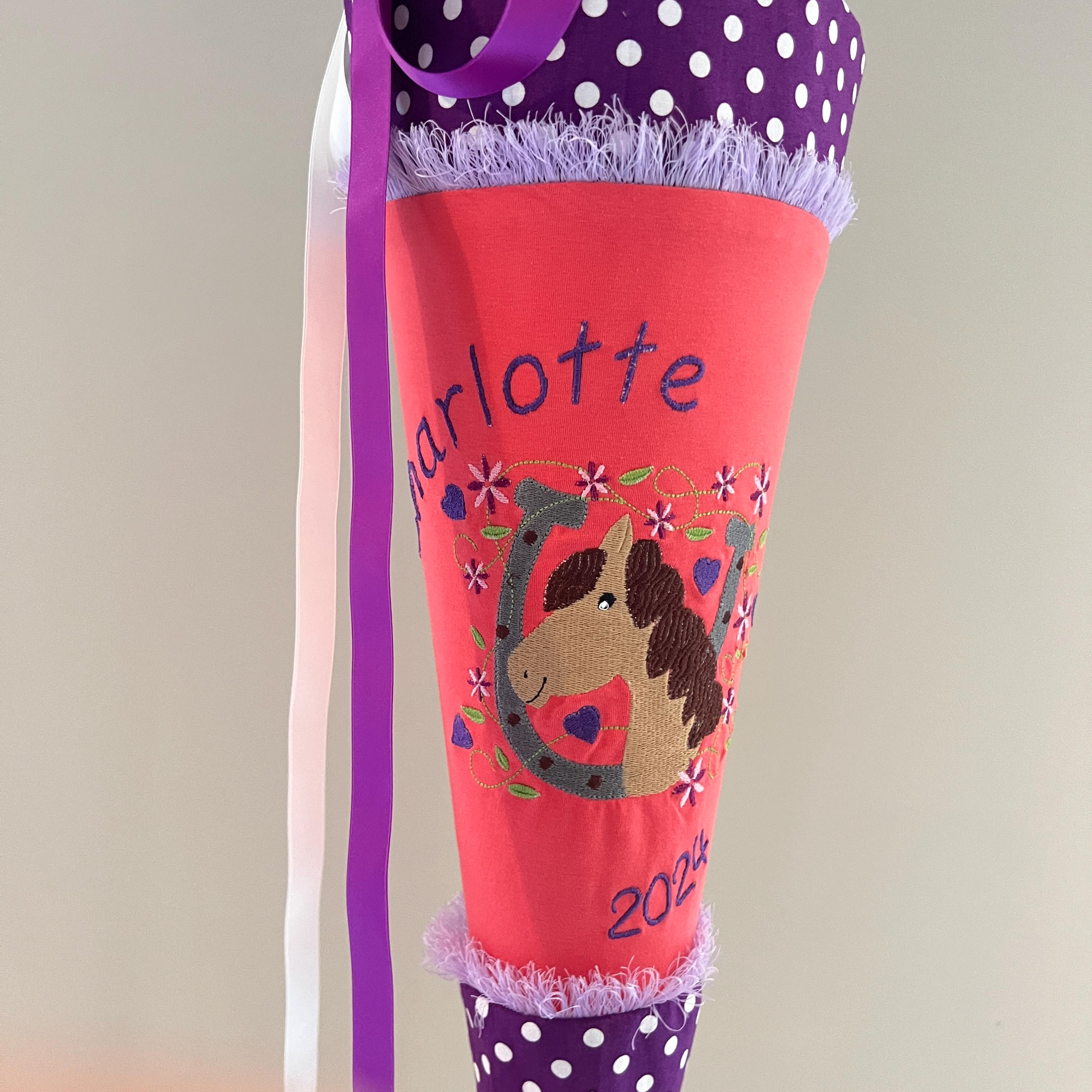 German School Cone | Horseshoe | 28inch | Schultüte | Zuckertüte ...