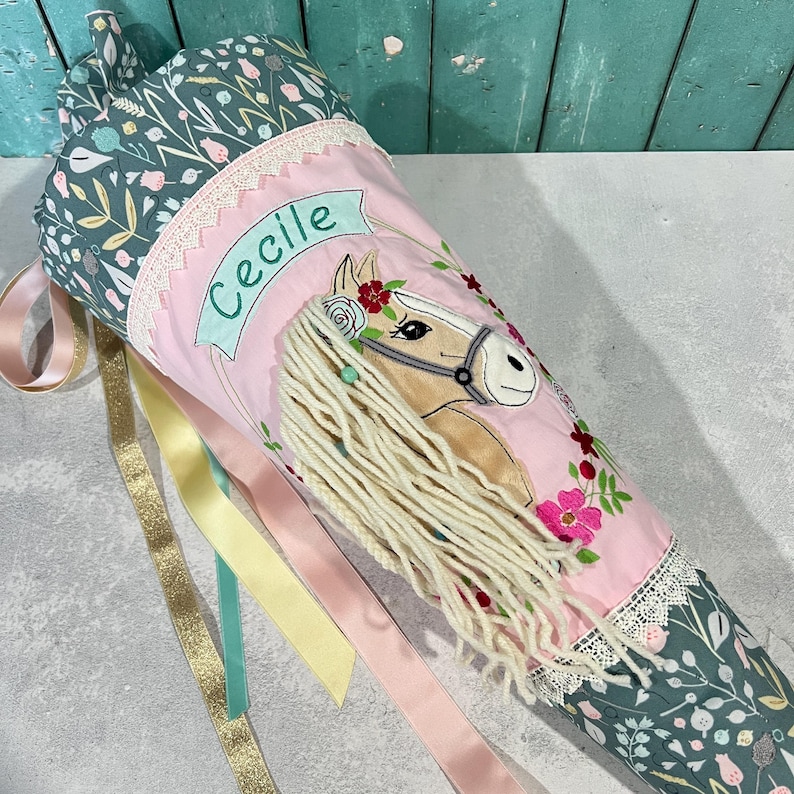 German School Cone | Little Horse | 28inch | Schultüte | Zuckertüte ...