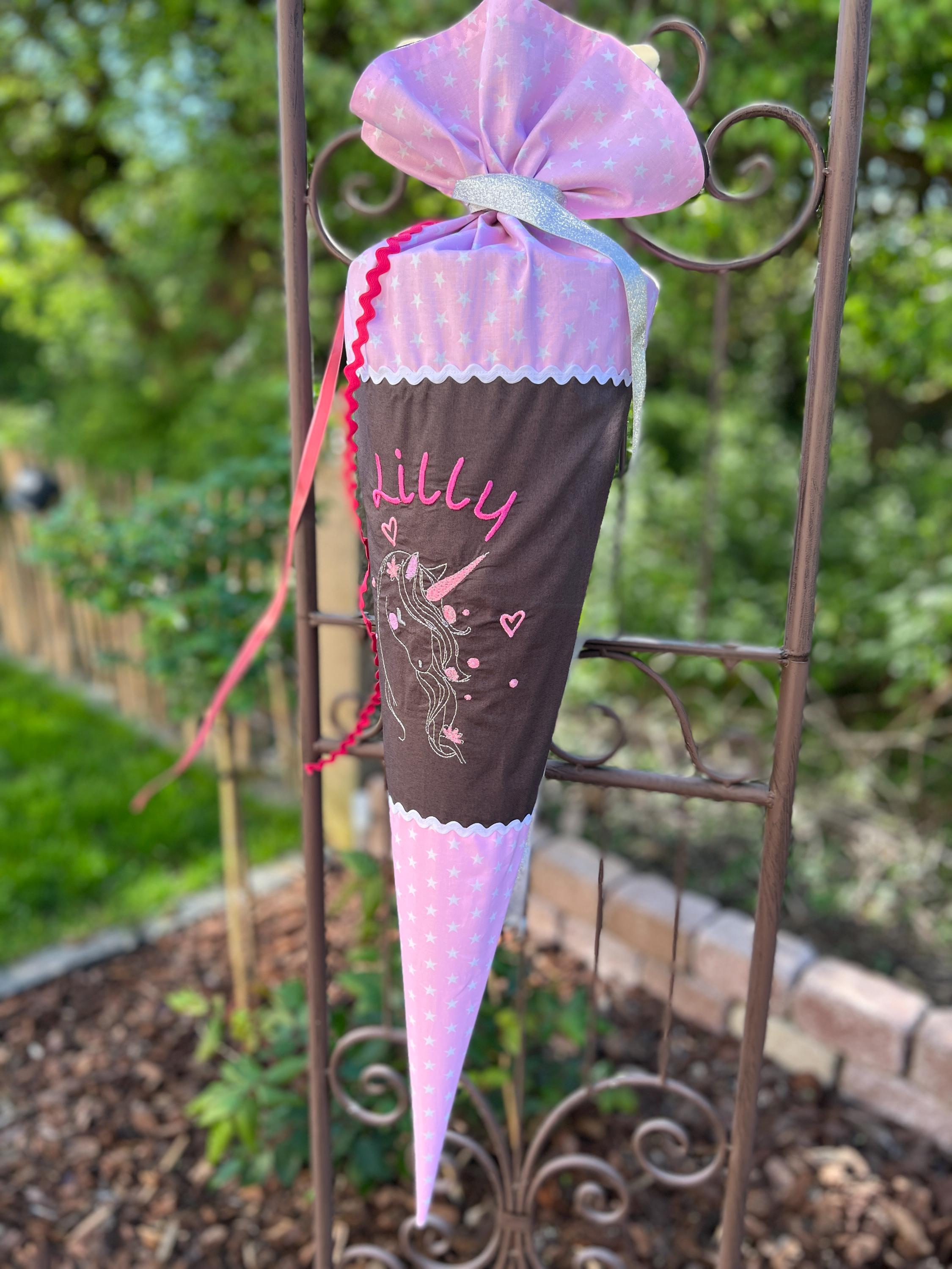 German School Cone | Unicorn Line Art | 28inch | Schultüte | Zuckertüte ...