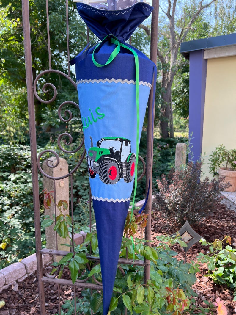 German School Cone | Tractor | 28inch | Schultüte | Zuckertüte ...