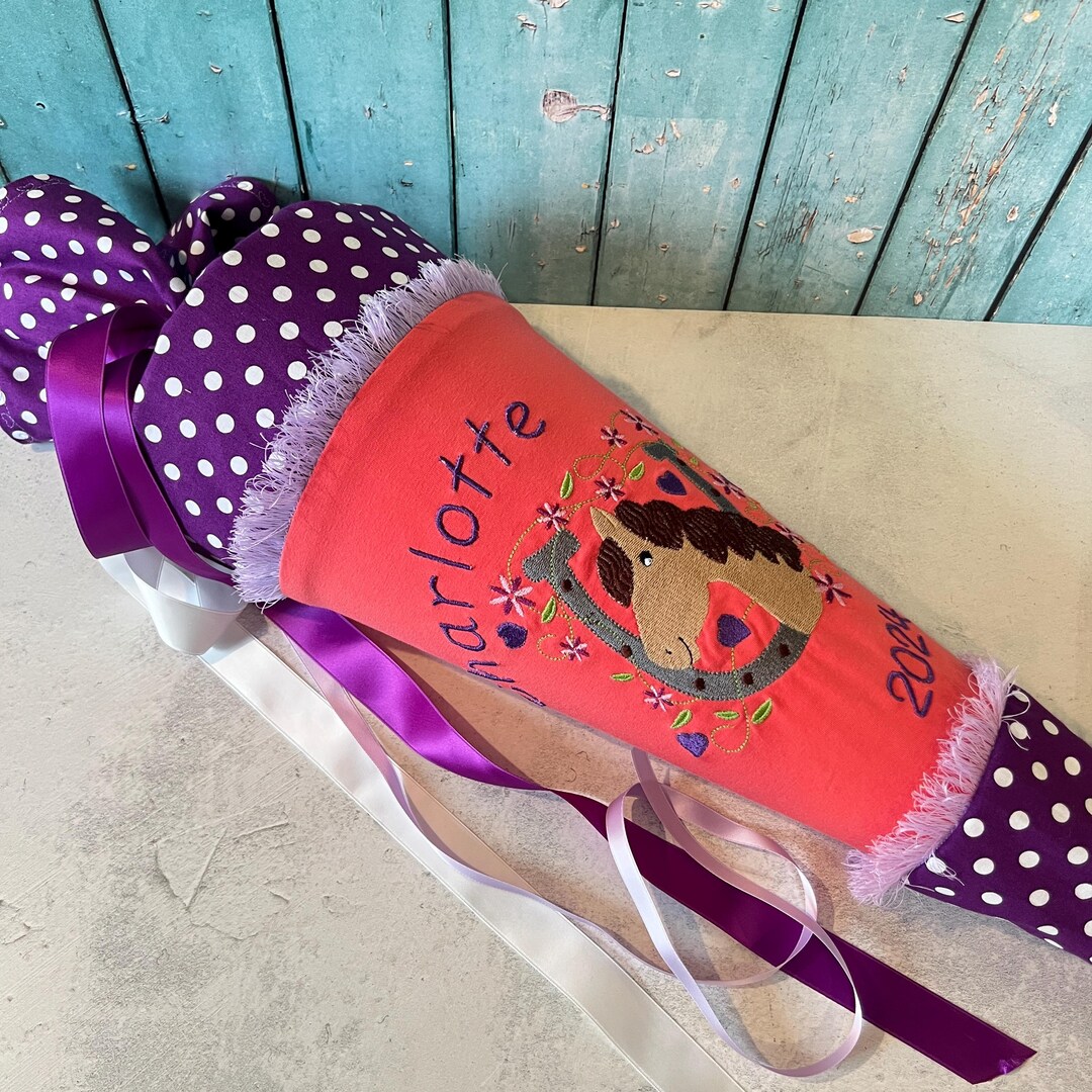 German School Cone | Horseshoe | 28inch | Schultüte | Zuckertüte ...