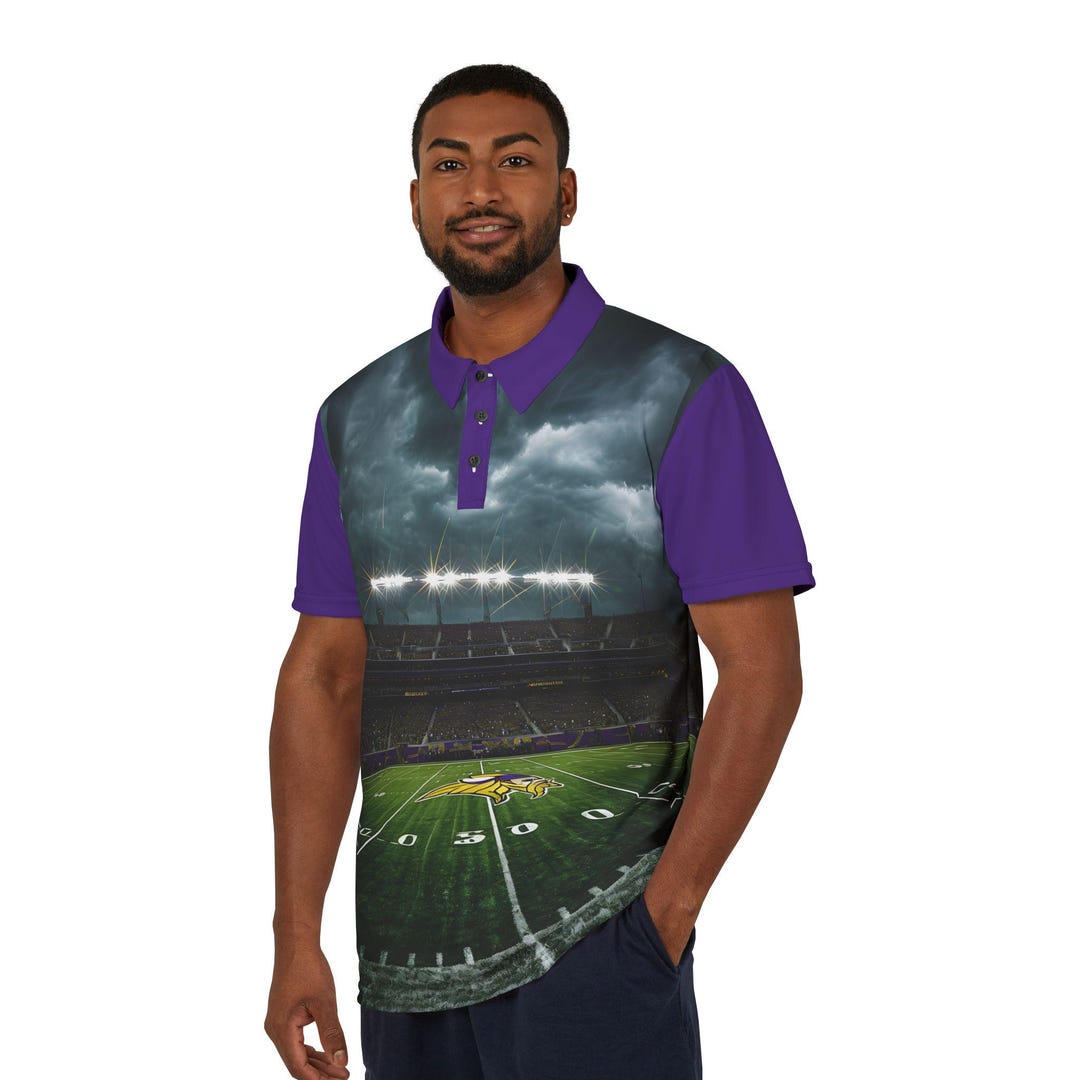 Minnesota Viking FAN Stadium Vibes Unisex Polo Shirt Football Fan ...