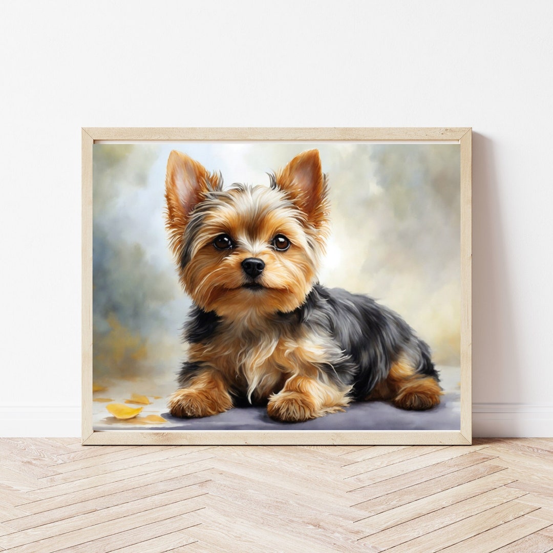 Yorkshire Terrier Printable Wall Art | Yorkie Wall Art | Pet Portrait ...