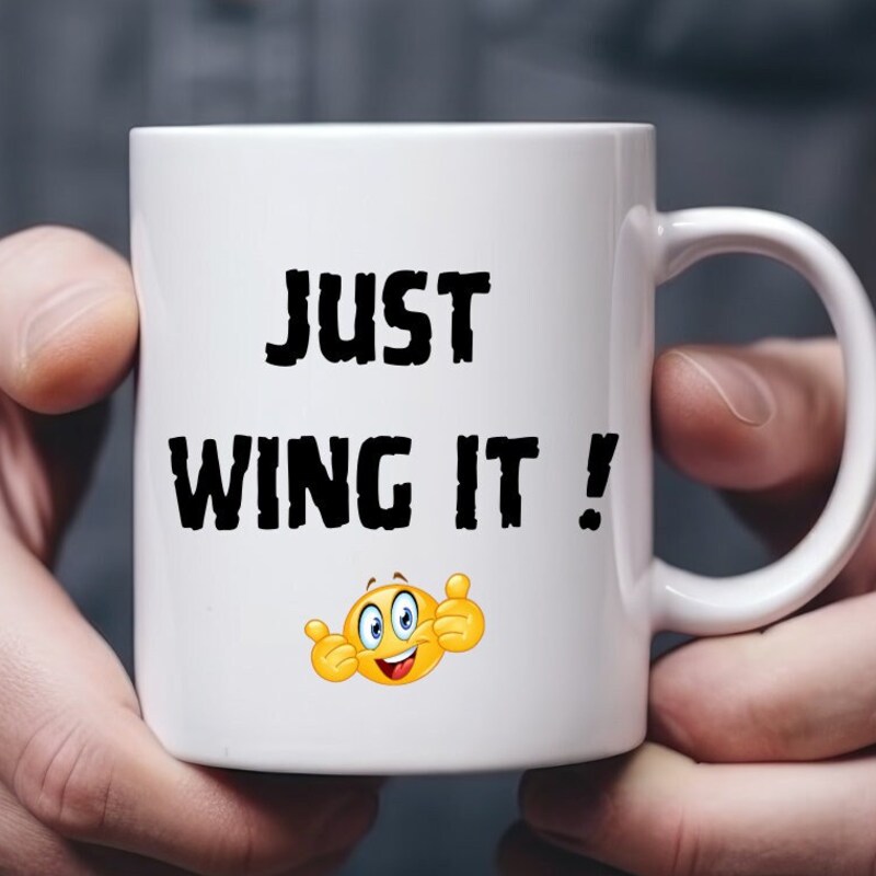 Just Wing It Mug - Etsy