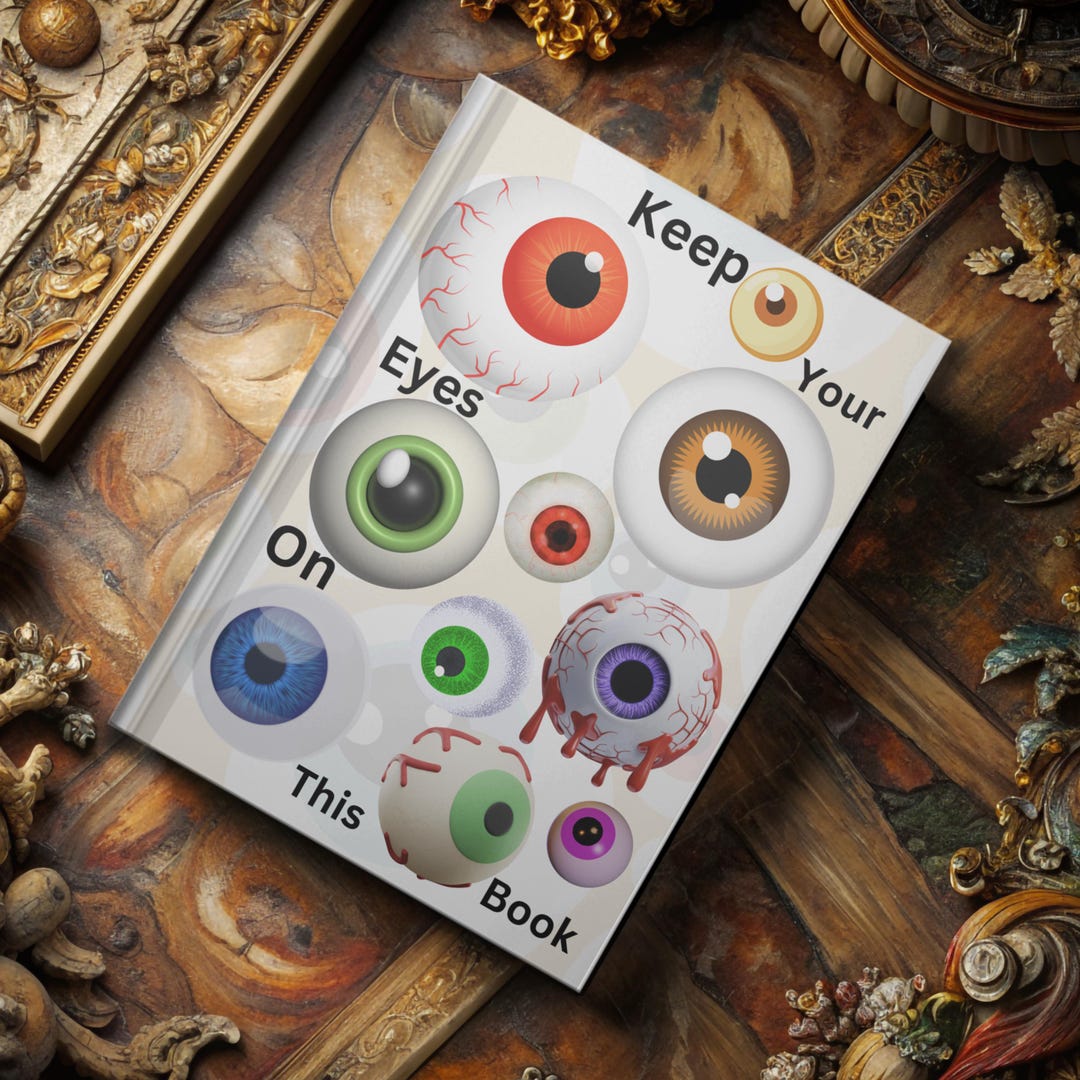 Eyeball Design Hardcover Journal: Matte Finish, Perforated Pages - Etsy