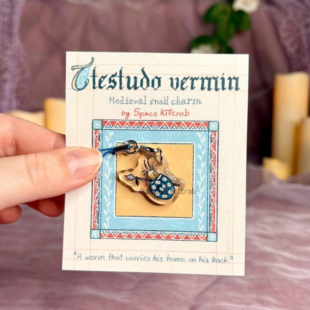 Medieval Critters Acrylic Phone Charms by Space Kittcrab - Etsy