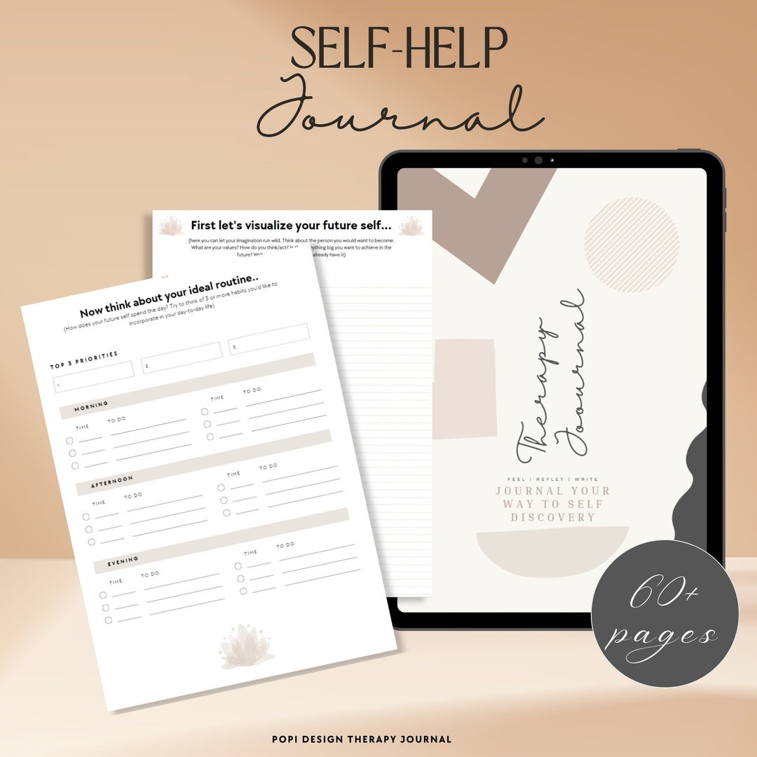 Self-help Journal for Emotional Well-being, Digital Journal, Mental ...
