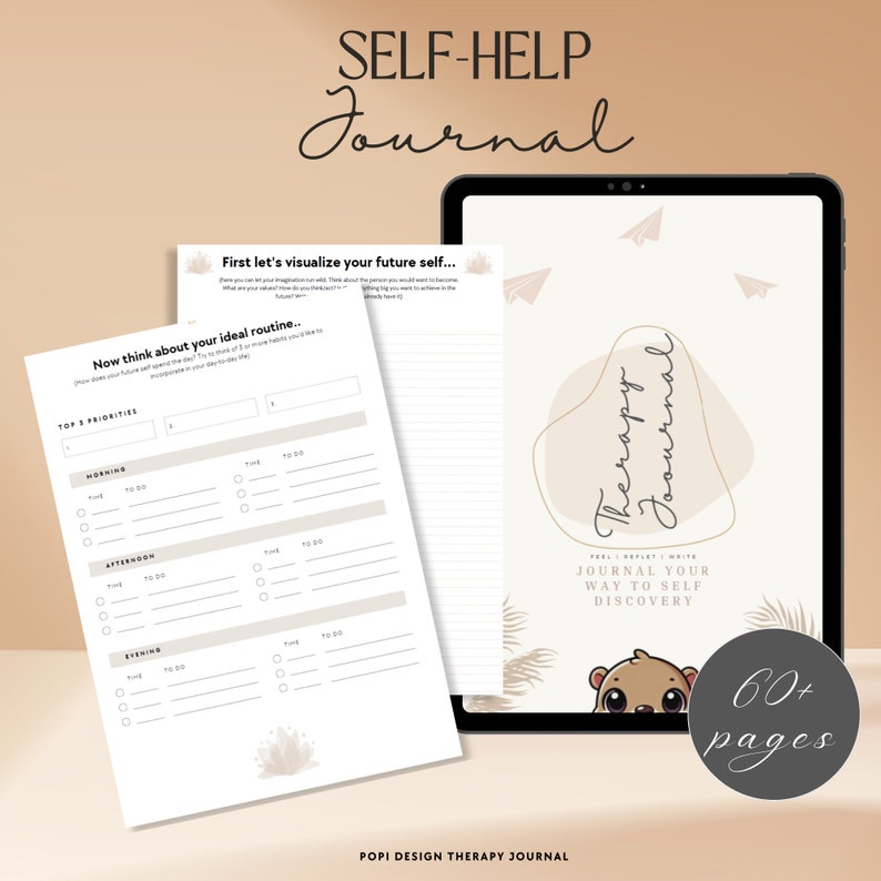 Self-help Journal for Emotional Well-being, Digital Journal, Mental ...