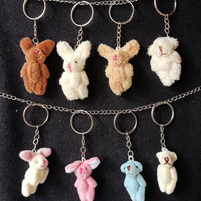 Teddy Bear Keychain - Etsy