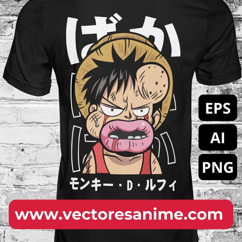 LUFFY V4 VECTOR ANIME - Etsy