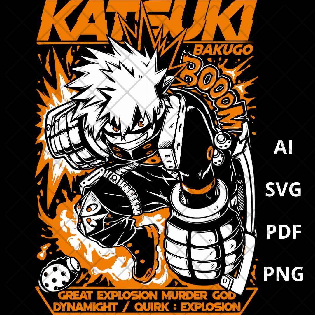 BAKUGO VECTORS ANIME - Etsy