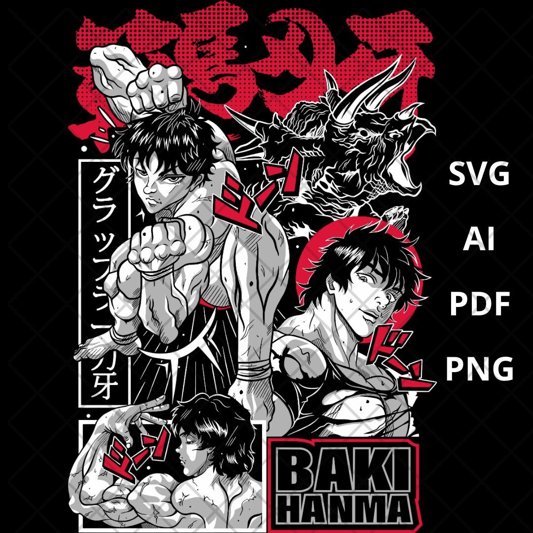 BAKI VECTORS ANIME - Etsy