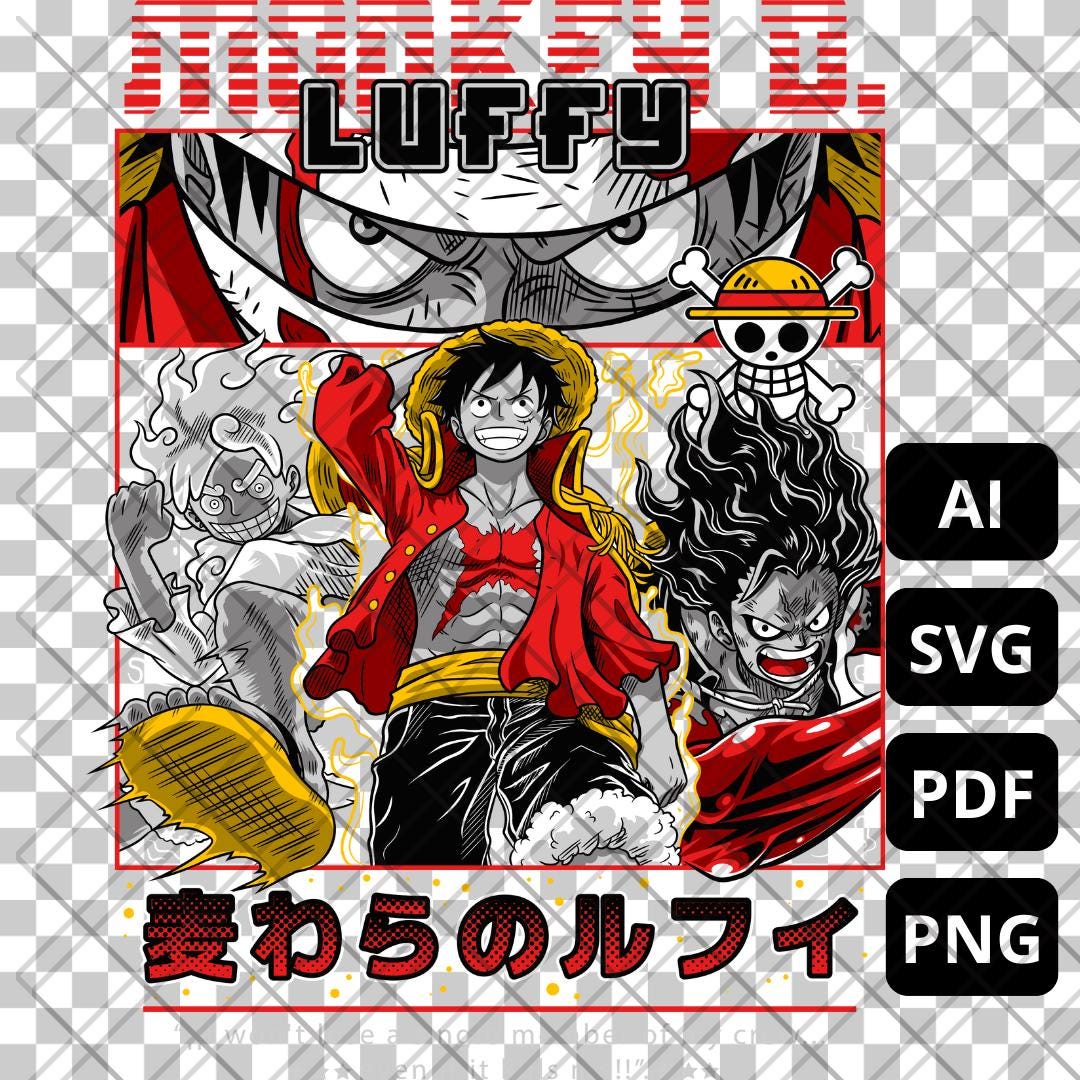 LUFFY VECTORS ANIME - Etsy