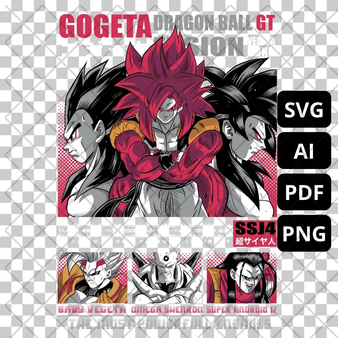 GOGETA Anime Vectors - Etsy