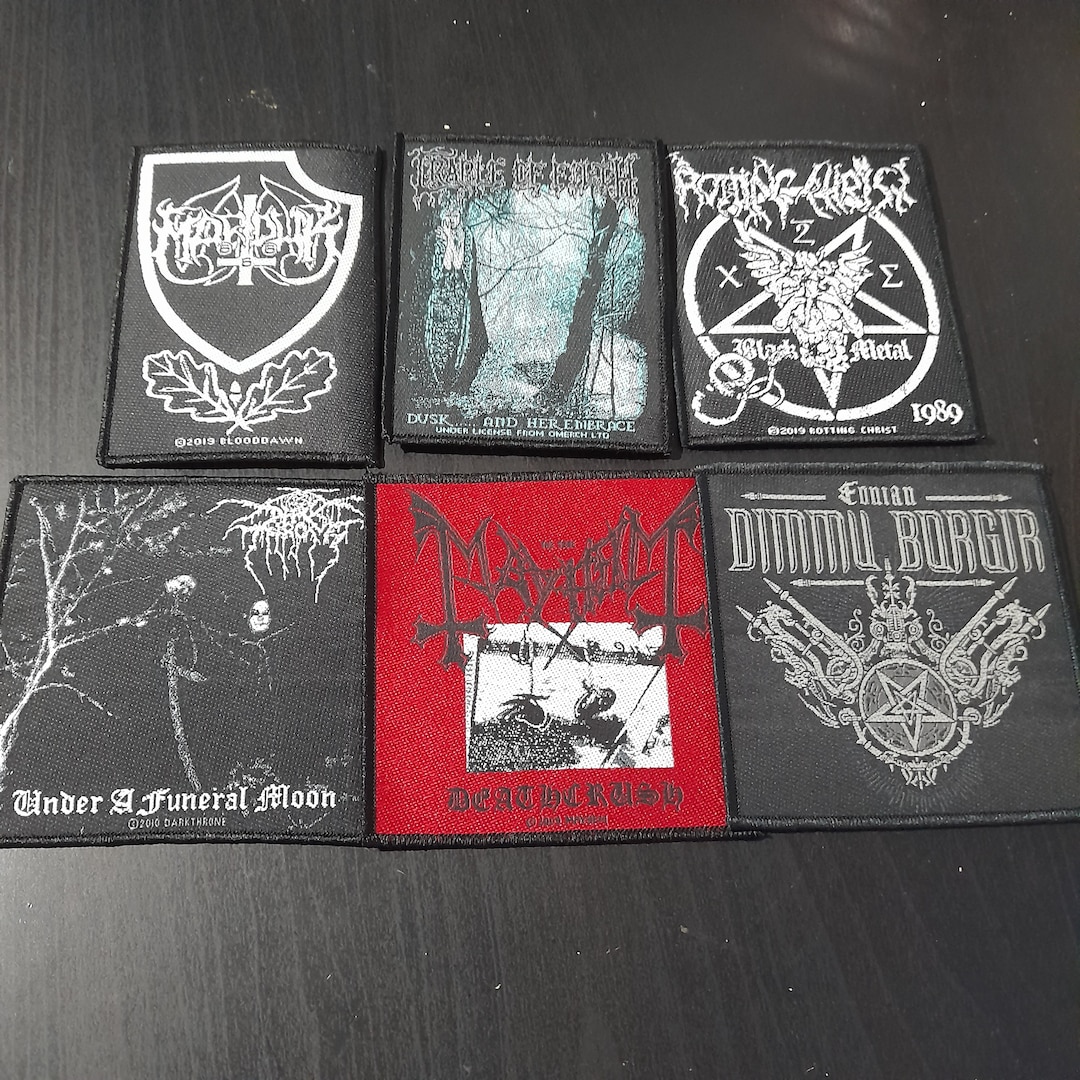 Black Metal Blackmetal Patches Black Metal Multipack Patches Patch ...