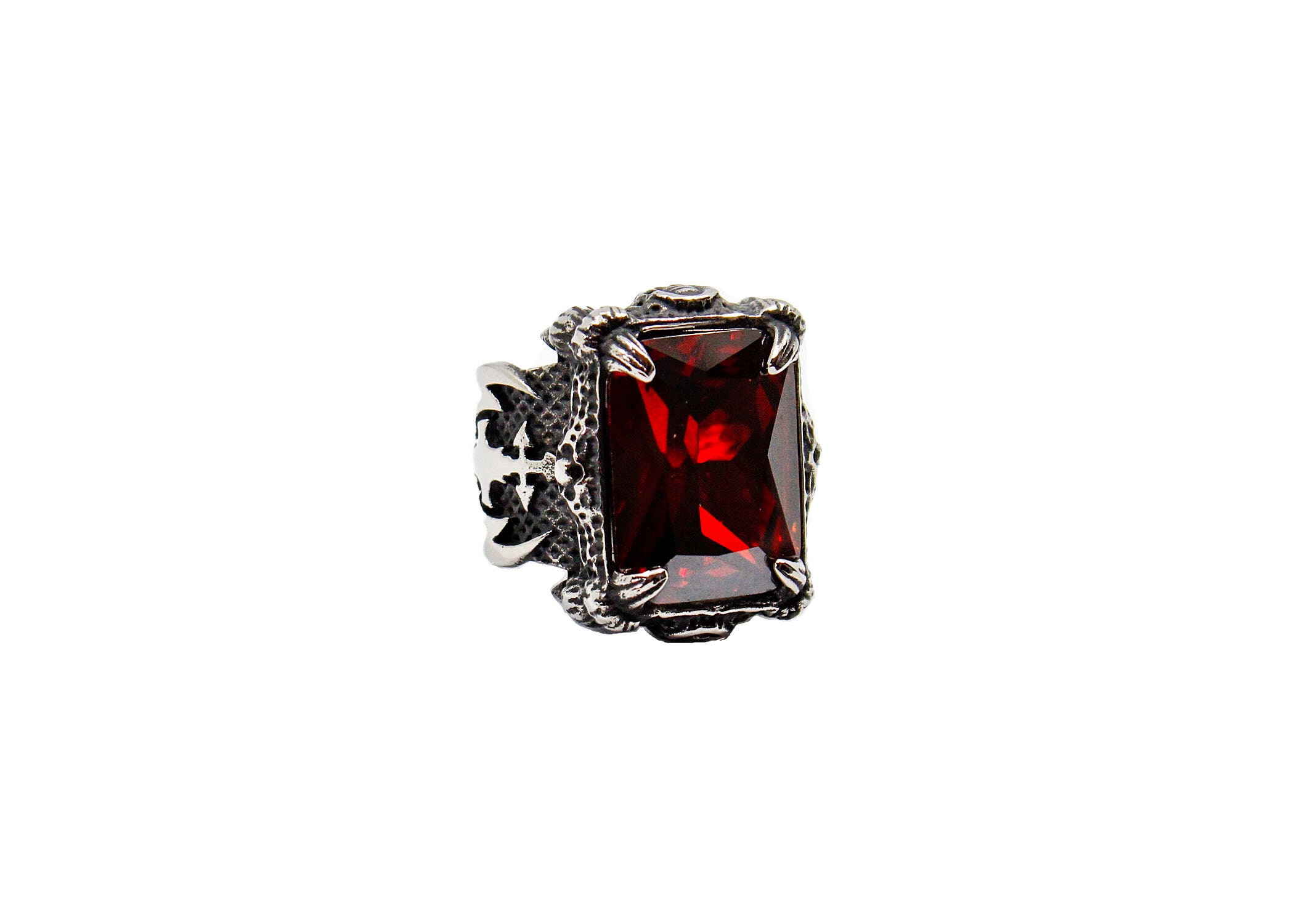Der Gothic Vampir Ring Goth Gothic Gothic Ring Roter Ring Vampir Ring ...