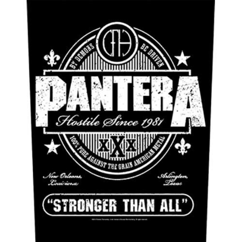 Pantera Pantera Back Patch Groove Metal Groove Metal - Etsy