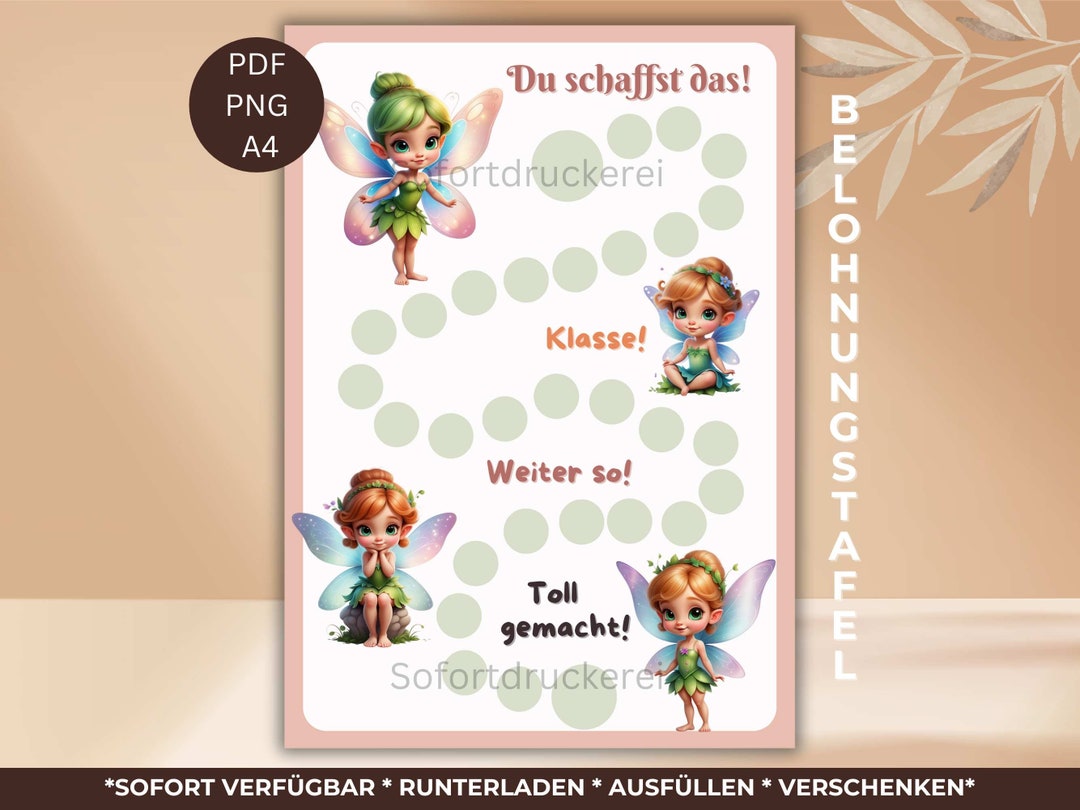 Reward Chart to Print Out for Toddler Crèche or Daycare Reward System ...