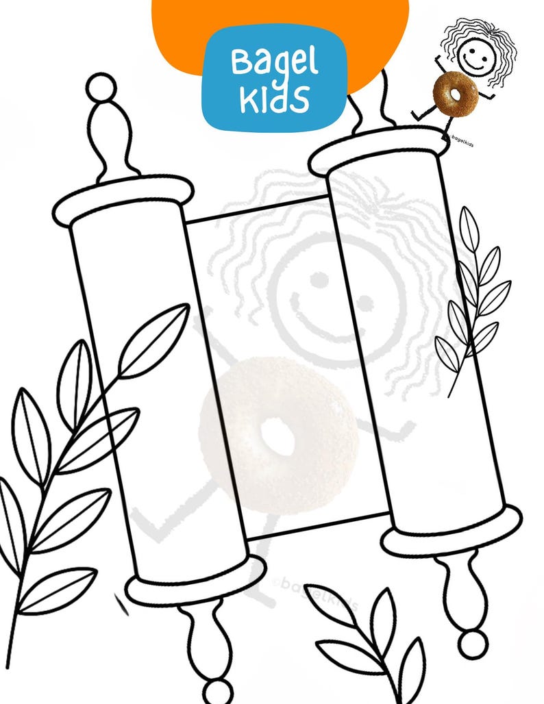 Simchat Torah Coloring Pages for Kids- Jewish Holiday Activity - Etsy
