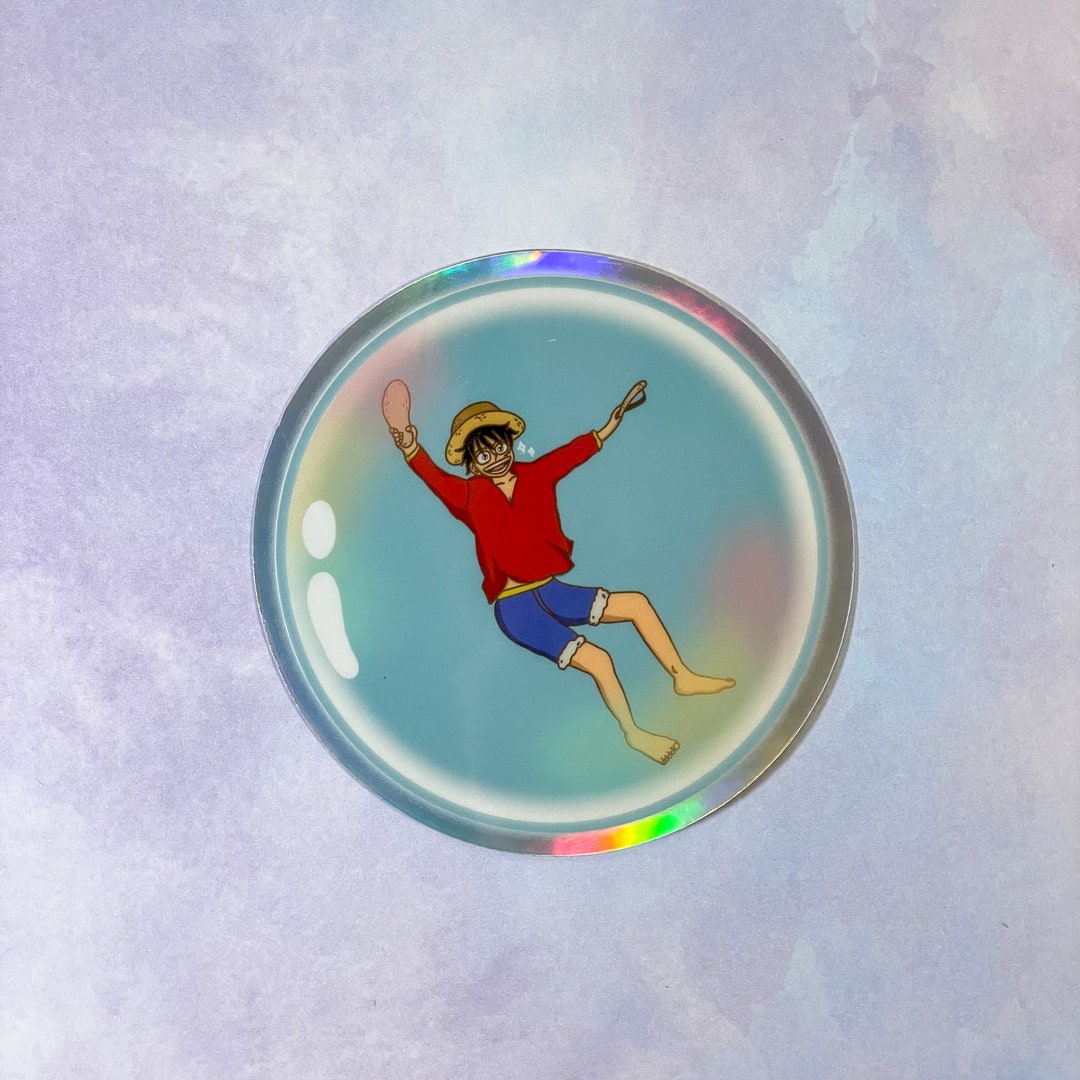 Luffy Bubble Sticker - Etsy