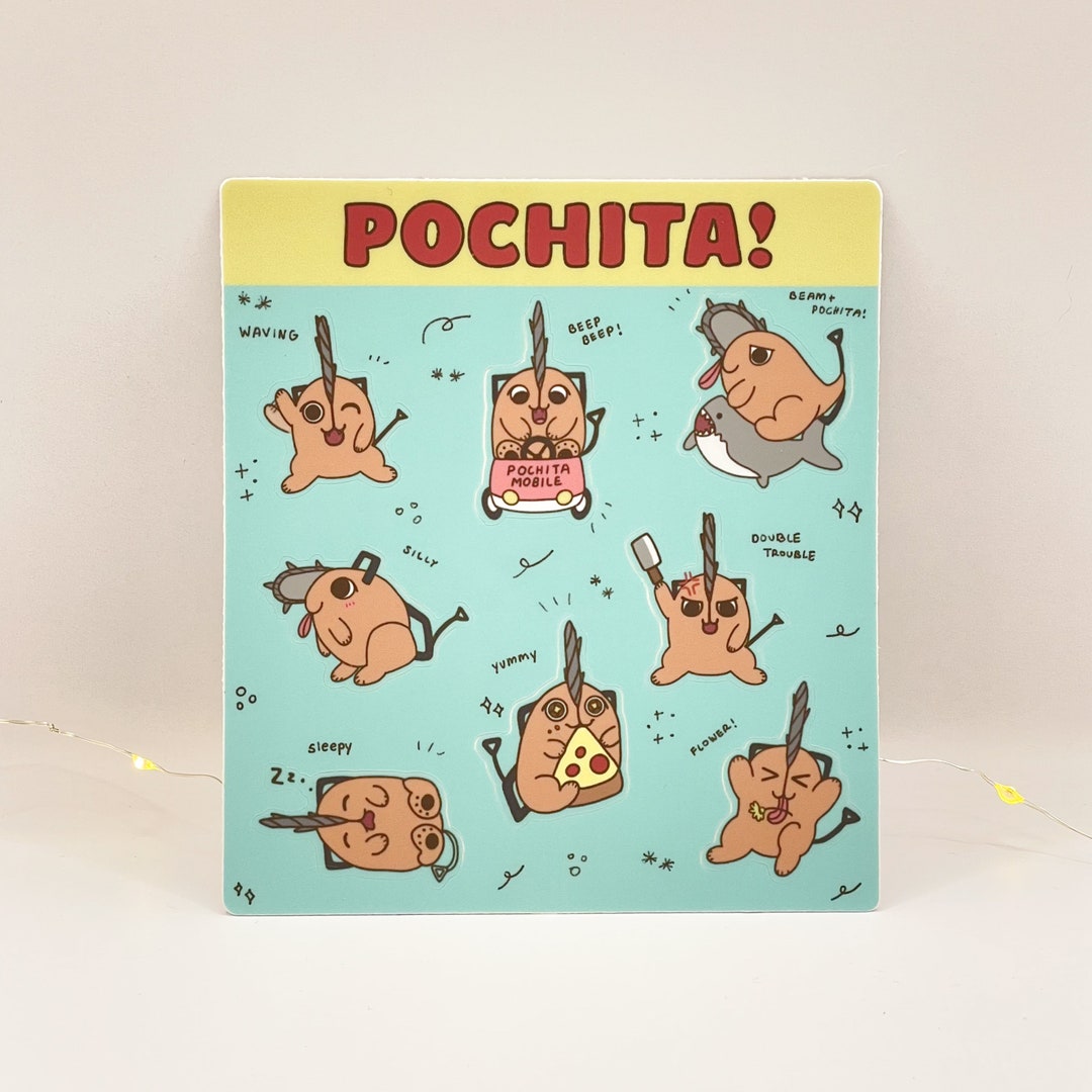 Pochita Sticker Sheet - Etsy