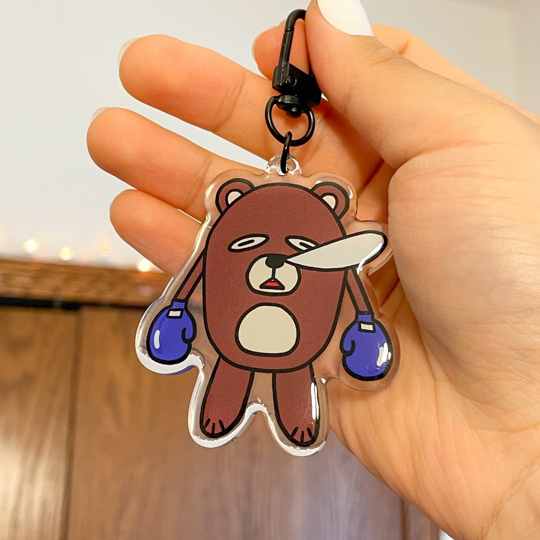 JJK Boxing Bear Keychain - Etsy