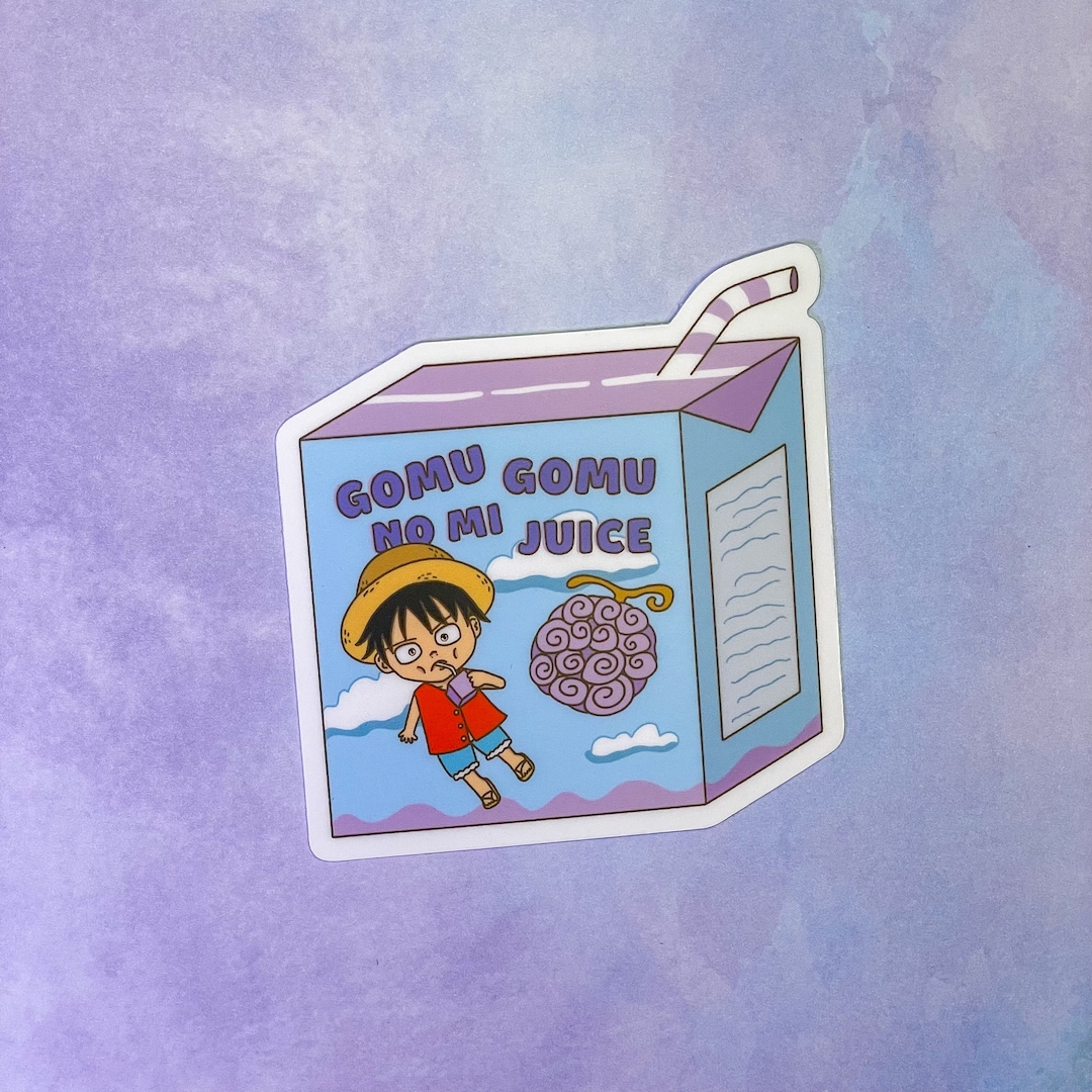 Luffy Gomu Juice Box Sticker - Etsy
