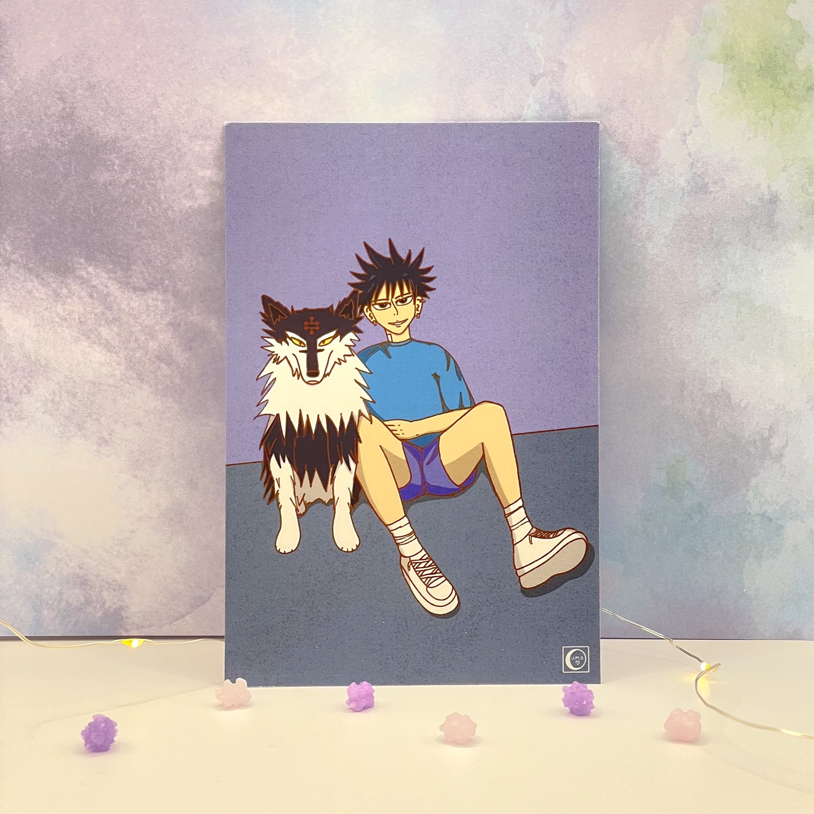 Megumi & Divine Dog Totality Art Print - Etsy