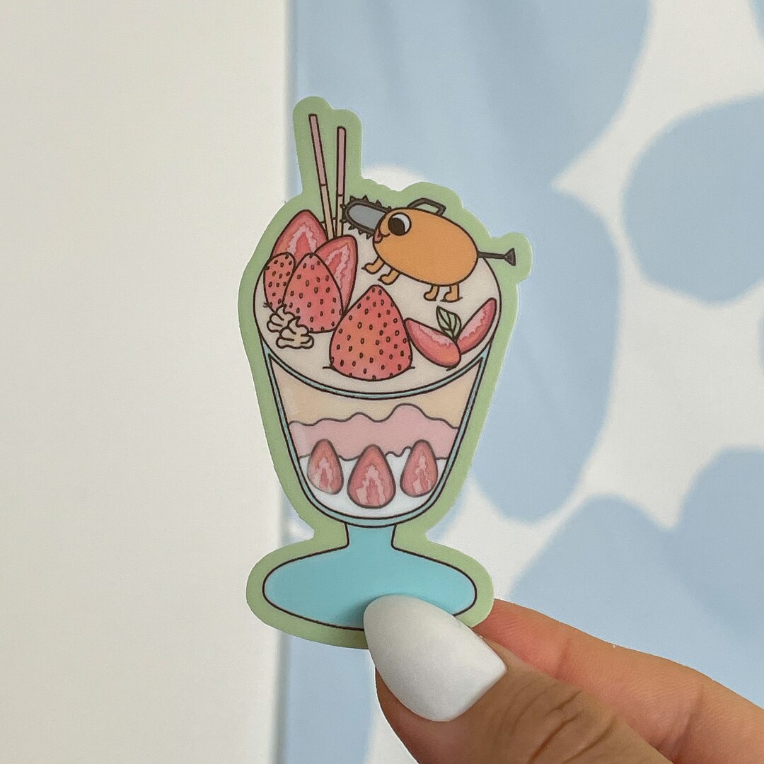 Pochita Parfait Sticker - Etsy