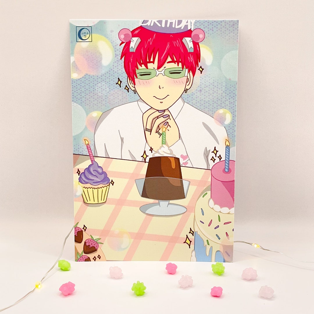 Saiki's Birthday Art Print - Etsy