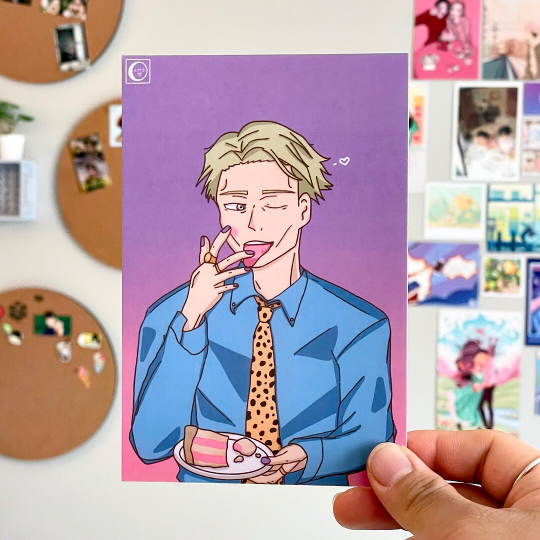 Nanami Eating Cake Art Print - Etsy