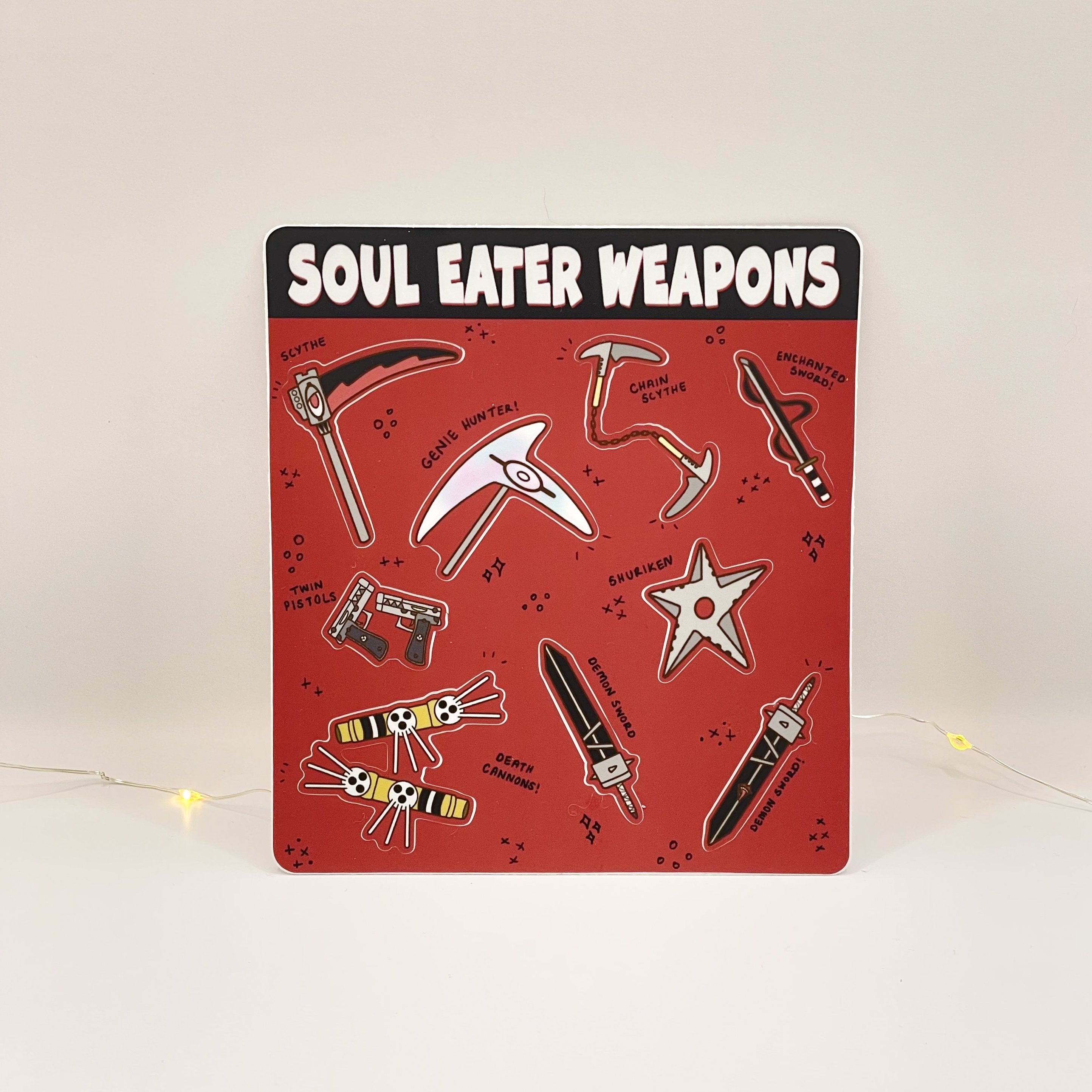 Soul Eater Weapons Sticker Sheet - Etsy