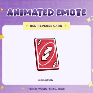 Uno Reverse Card Red Animated Emote for Discord and Twitch - Etsy