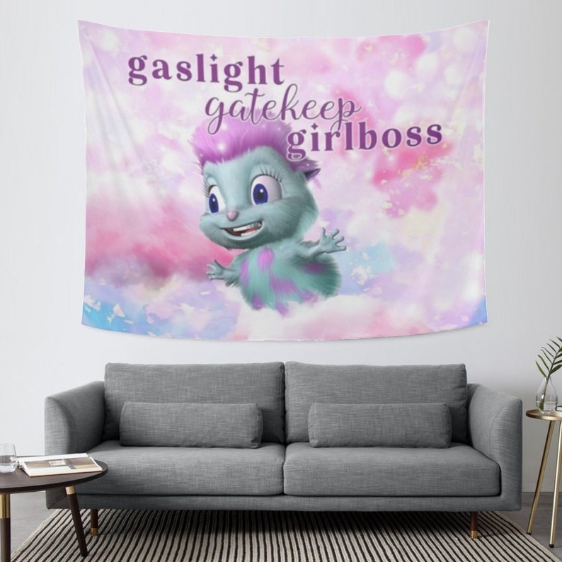 Funny Meme Tapestry, Bibble Beliefs Happiness Gaslight Gatekeep ...