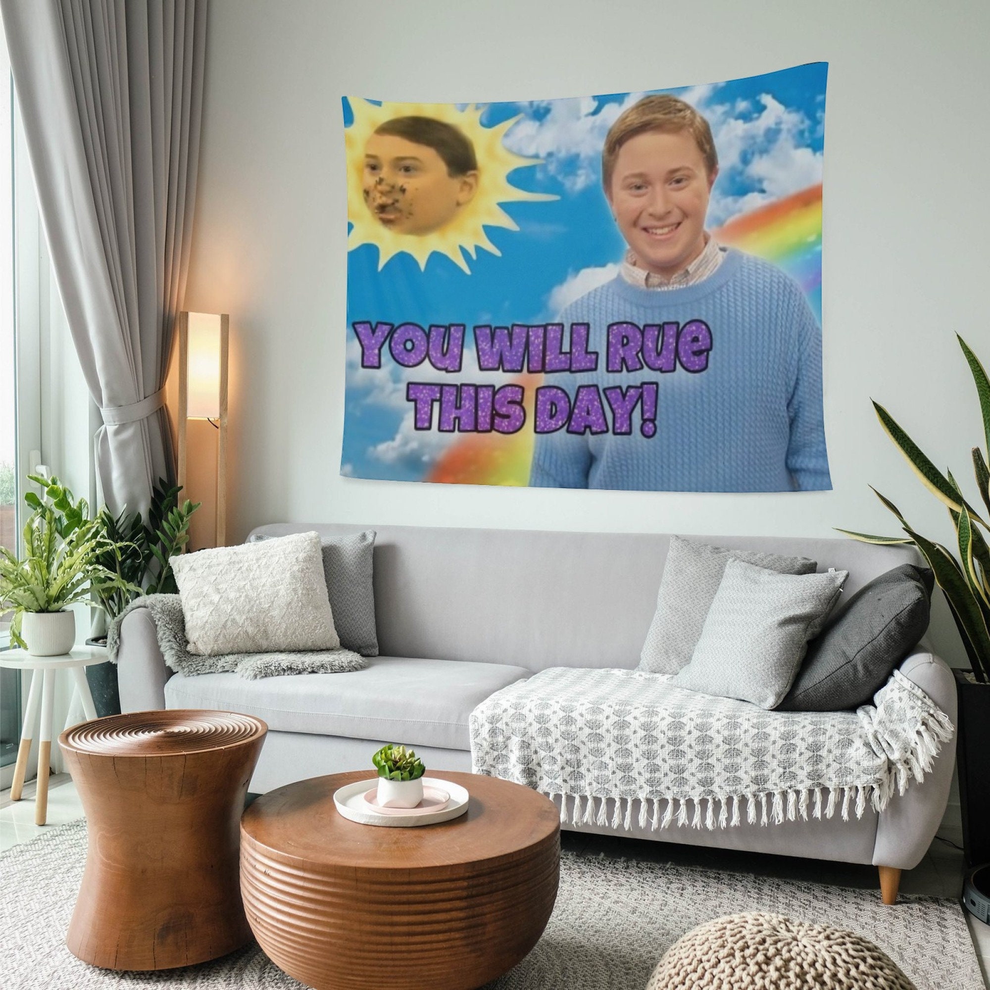 Funny Meme Tapestry Rue This Day Icarly Wall Hanging Flag Blanket ...