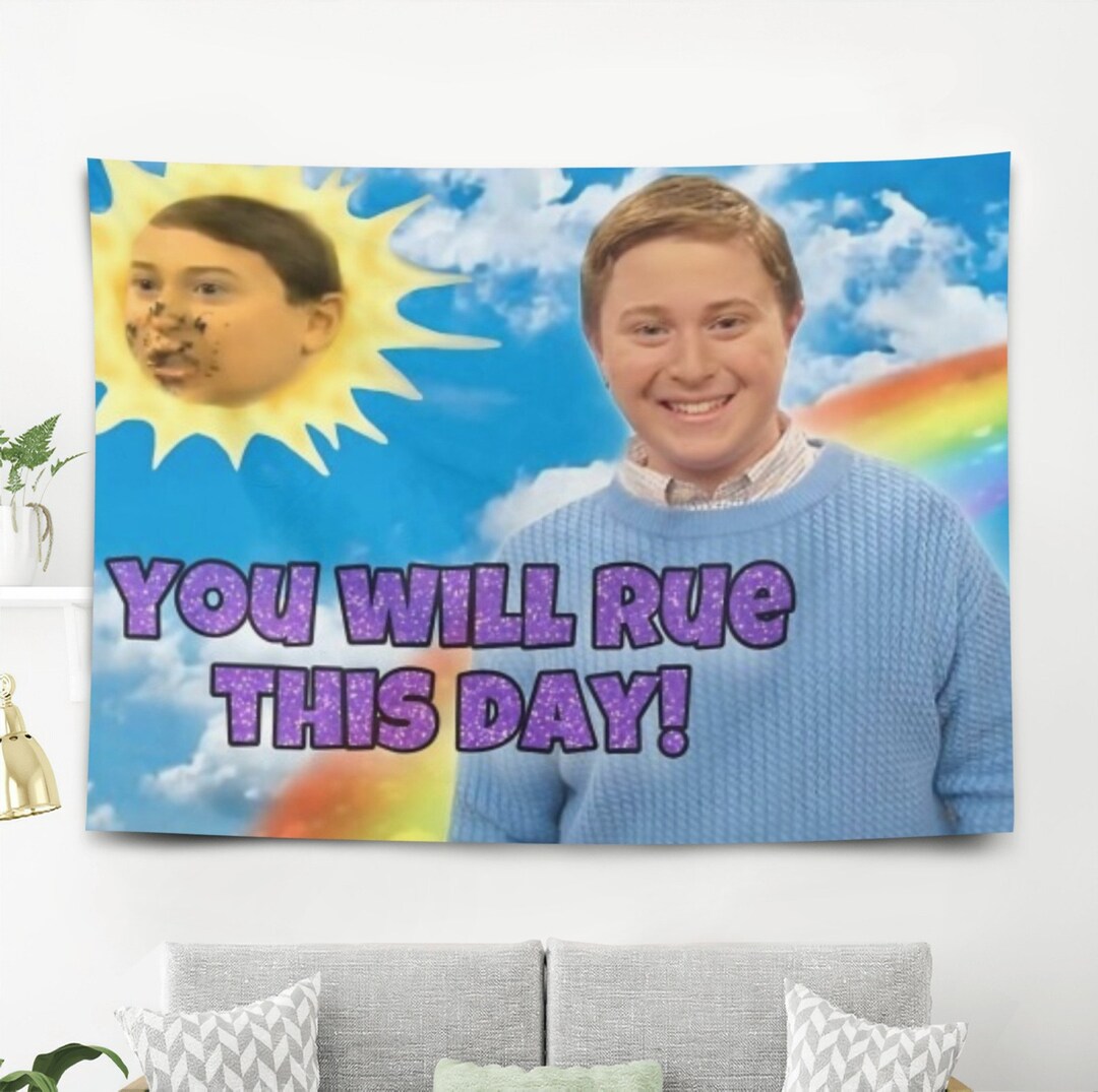 Funny Meme Tapestry Rue This Day Icarly Wall Hanging Flag Blanket ...